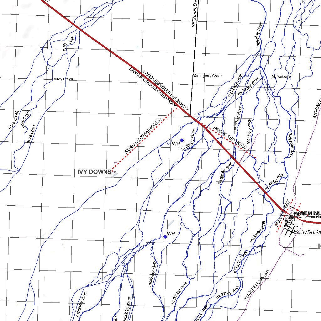 Getlost Map 7155 MCKINLAY Qld Topographic Map V15 1:75,000 by Getlost ...