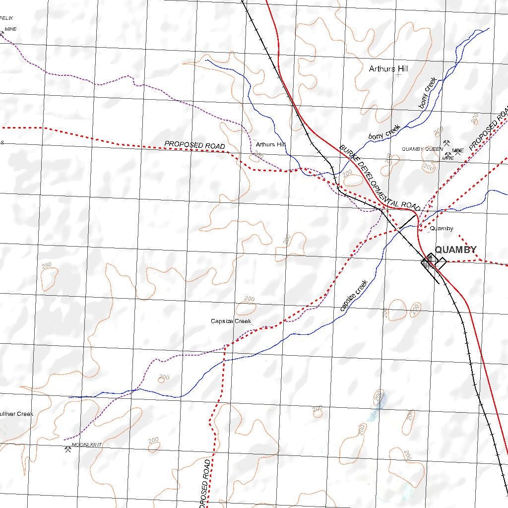 Getlost Map 6957 QUAMBY Qld Topographic Map V15 1:75,000 by Getlost ...