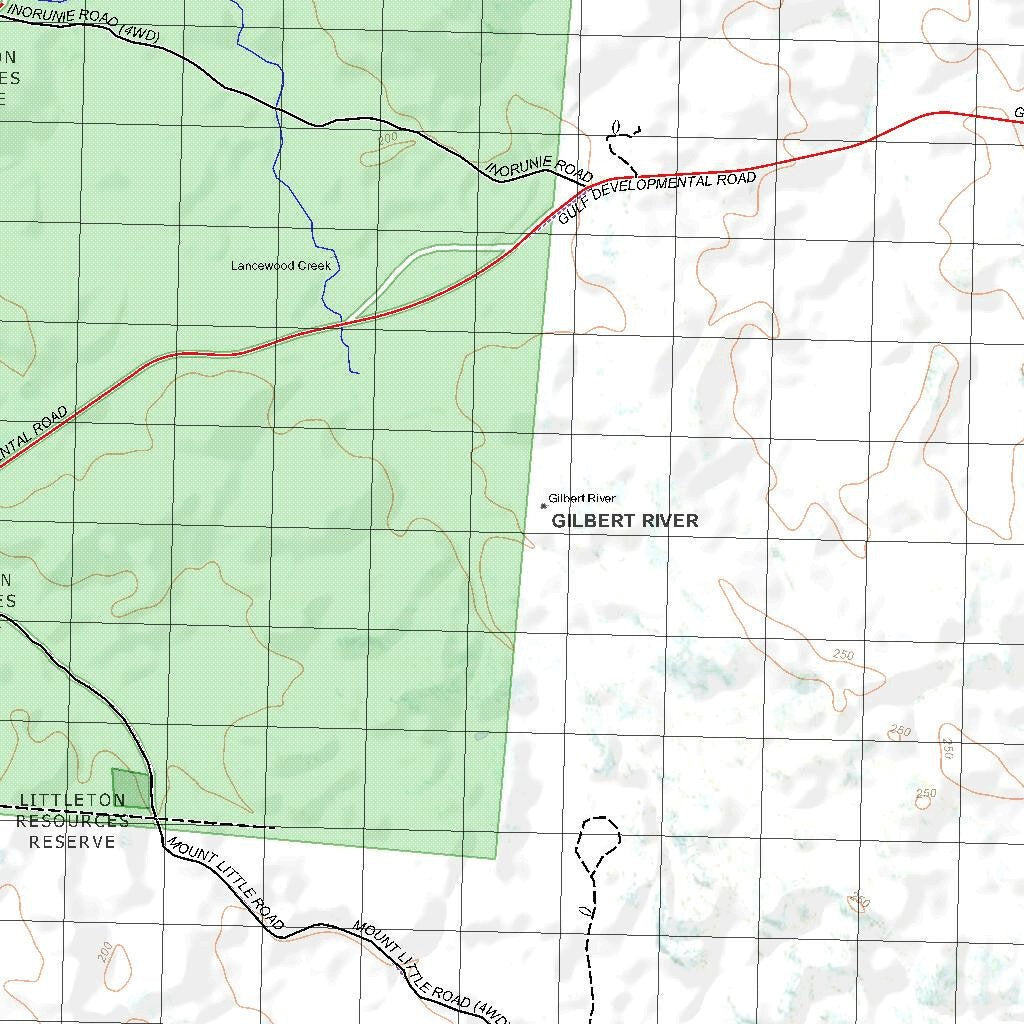 Getlost Map 7461 GILBERT RIVER Qld Topographic Map V15 1:75,000 by ...
