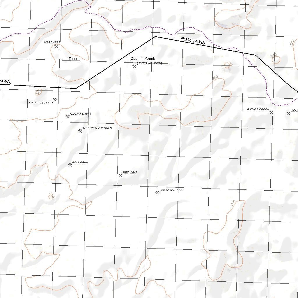 Getlost Map 7444 PLEVNA DOWNS Qld Topographic Map V15 1:75,000 by ...