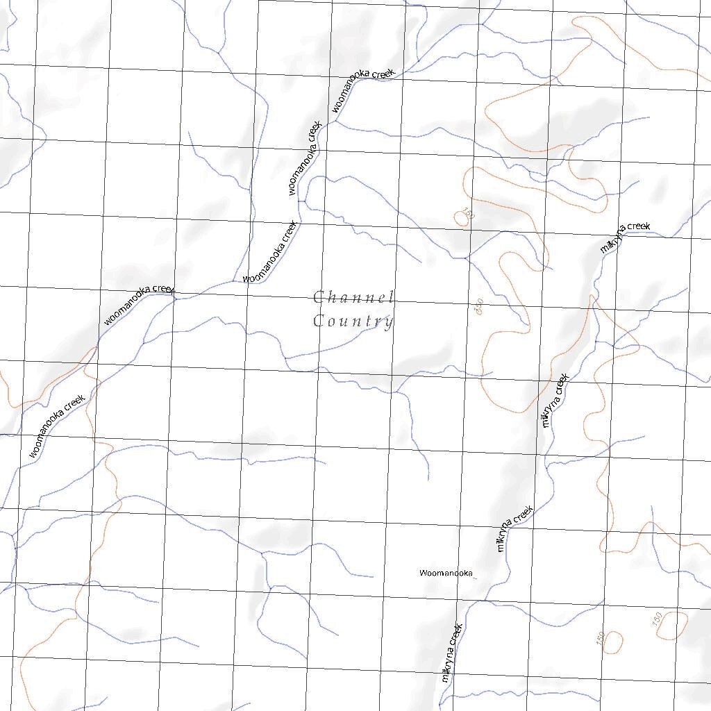 Getlost Map 7343 WOOMANOOKA Qld Topographic Map V15 1:75,000 by Getlost ...