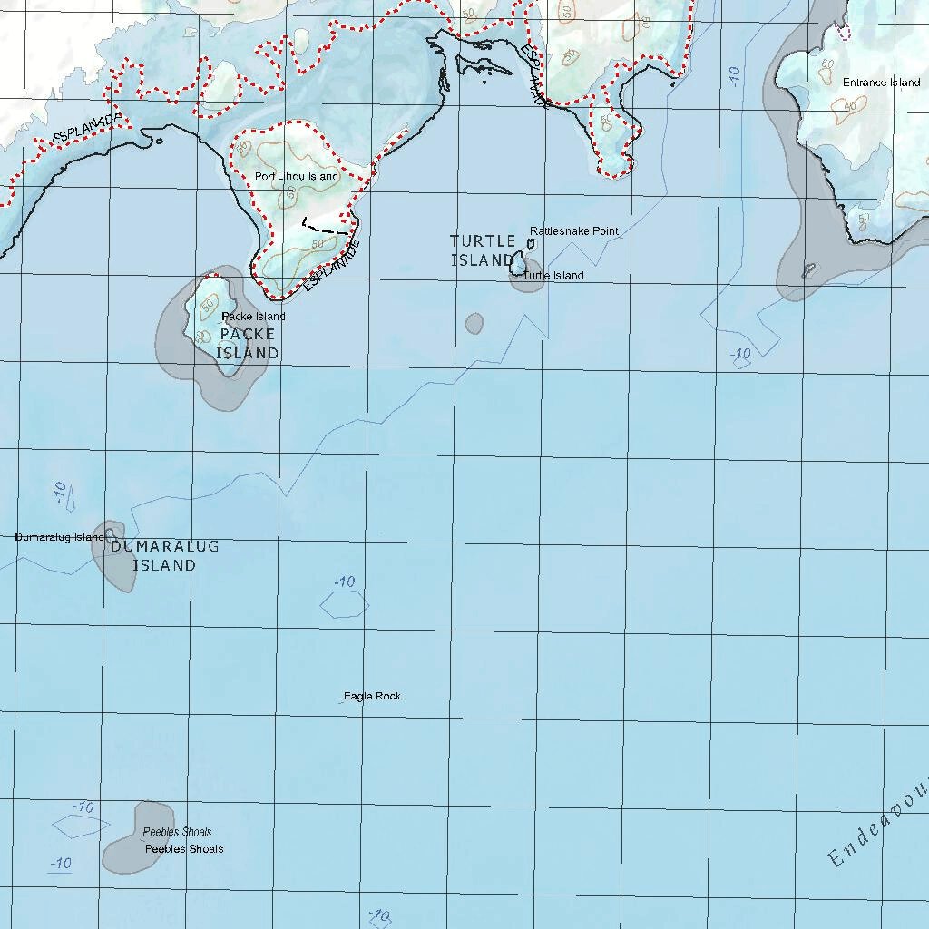 Getlost Map 7376 THURSDAY ISLAND Qld Topographic Map V15 1:75,000 by ...