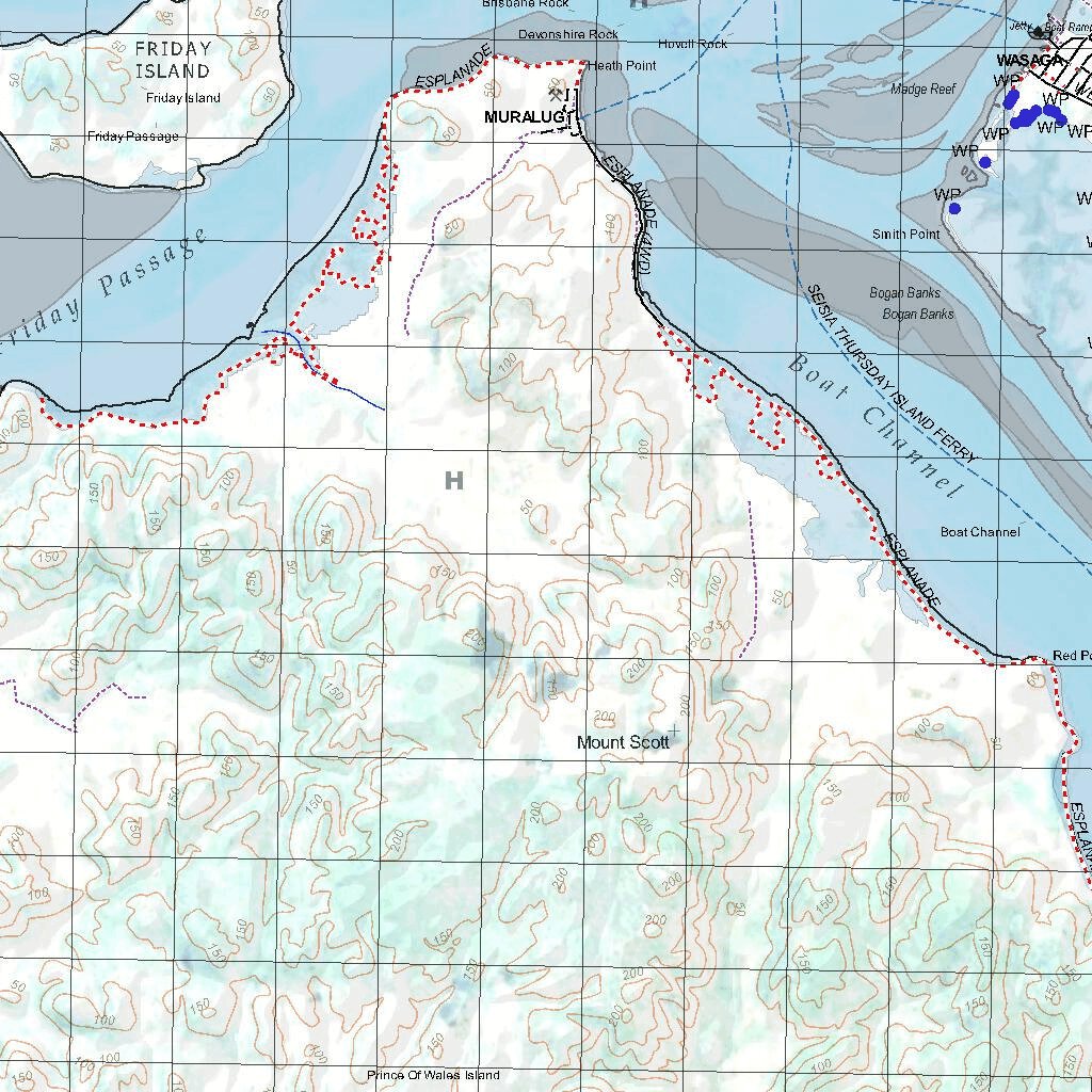 Getlost Map 7376 THURSDAY ISLAND Qld Topographic Map V15 1:75,000 by ...