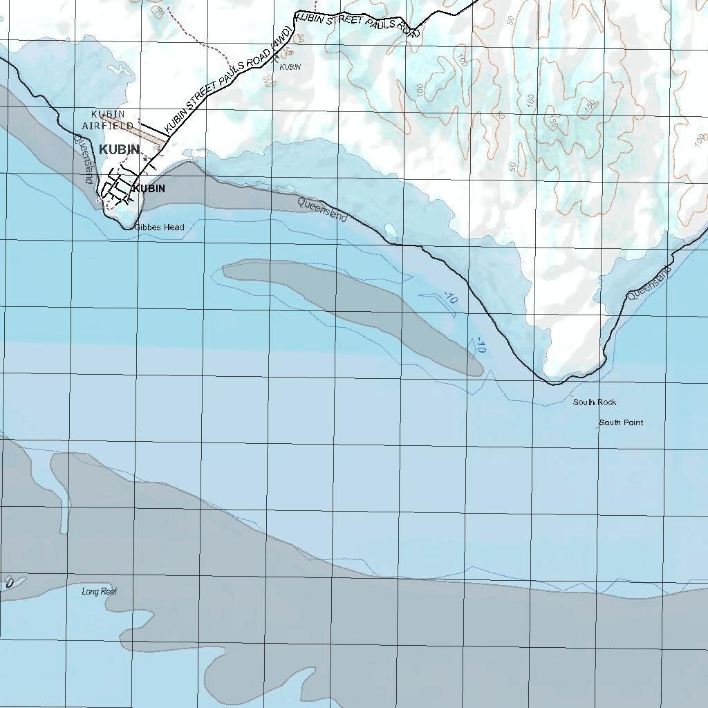 Getlost Map 7377 MOA ISLAND Qld Topographic Map V15 1:75,000 by Getlost ...