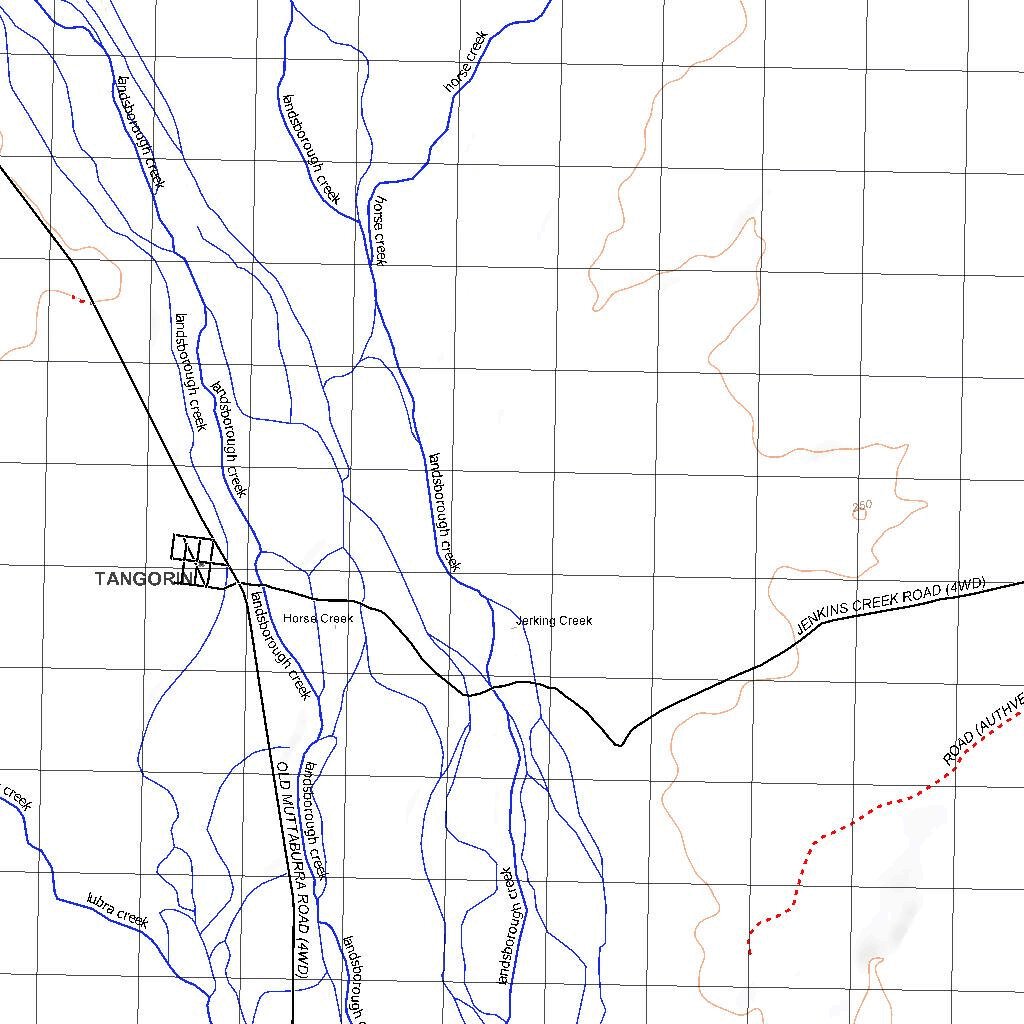 Getlost Map 7754 TANGORIN Qld Topographic Map V15 1:75,000 by Getlost ...