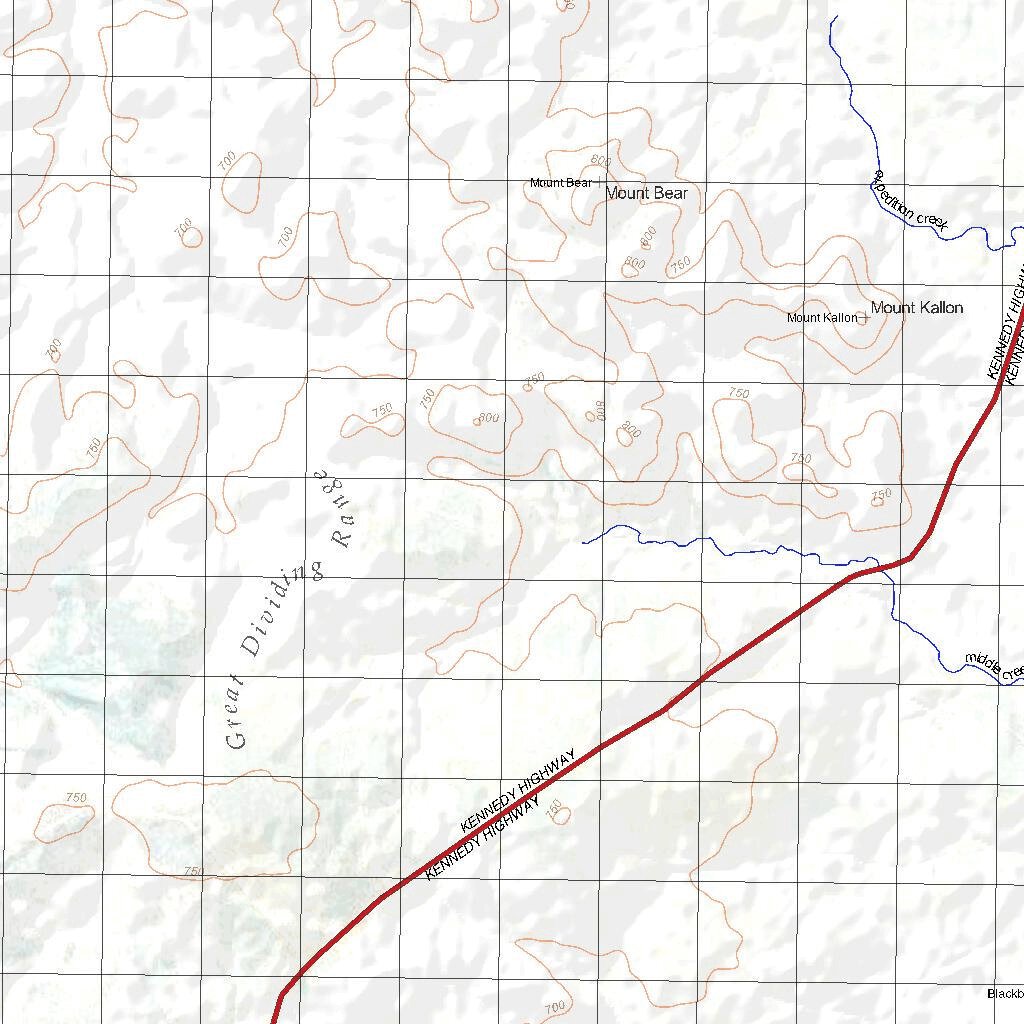 Getlost Map 7862 BULLOCK CREEK Qld Topographic Map V15 1:75,000 by ...