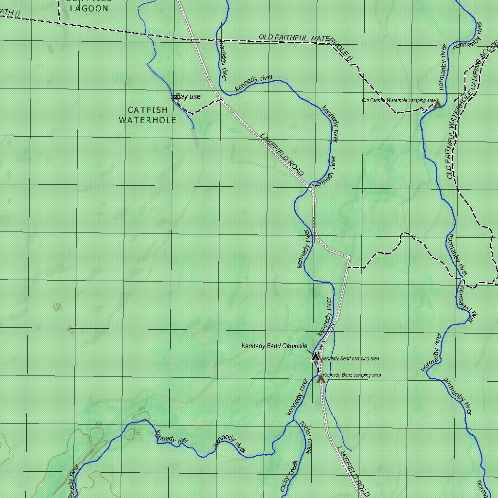 Getlost Map 7767 KENNEDY BEND Qld Topographic Map V15 1:75,000 by ...