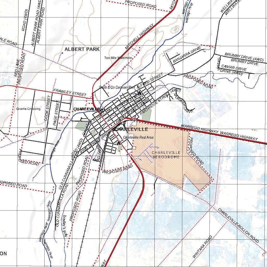Getlost Map 8145 CHARLEVILLE Qld Topographic Map V15 1:75,000 by ...