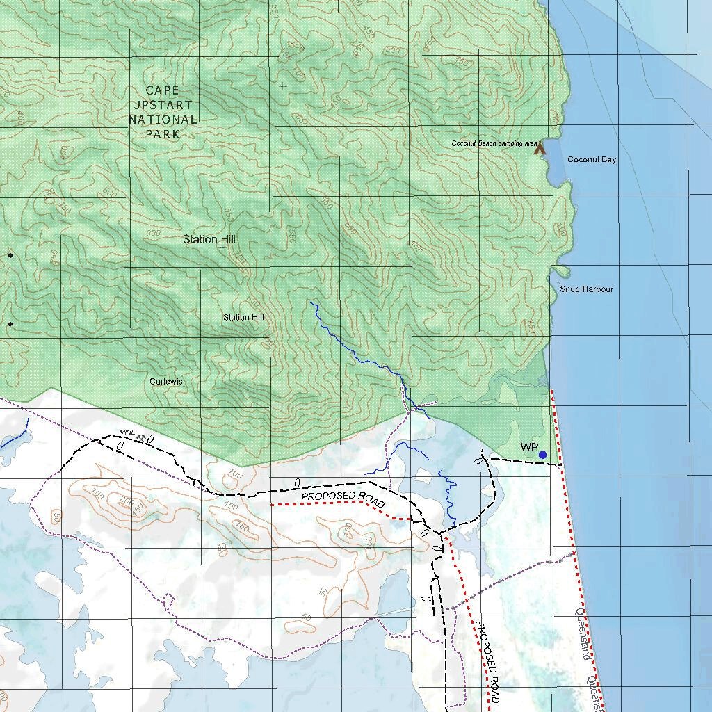 Getlost Map 8458 CAPE UPSTART Qld Topographic Map V15 1:75,000 by ...