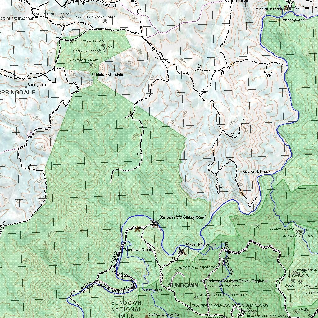 Getlost Map 9240 STANTHORPE Qld Topographic Map V15 1:75,000 by Getlost ...