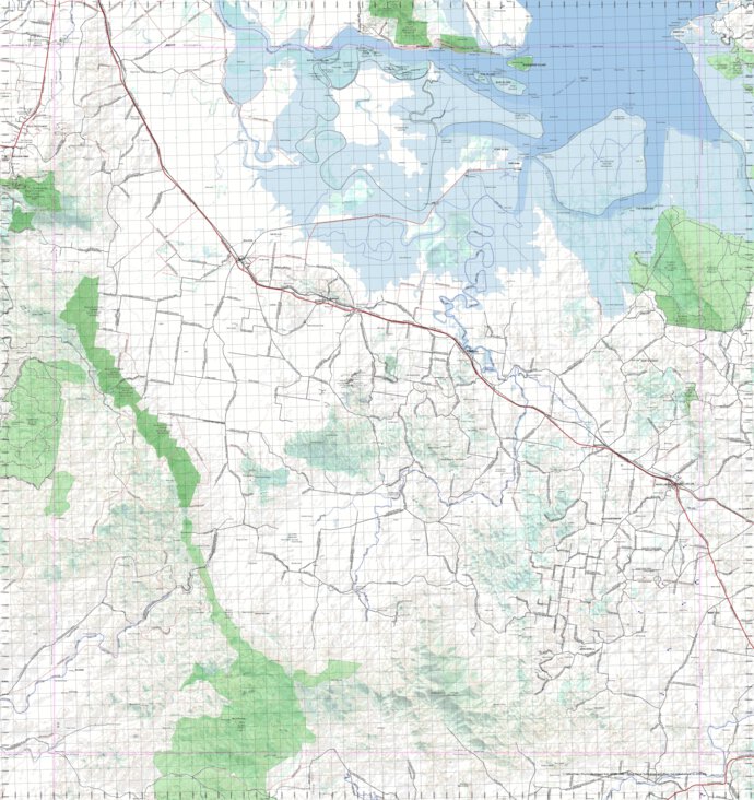 Getlost Map 9050 BAJOOL Qld Topographic Map V15 1:75,000 by Getlost ...