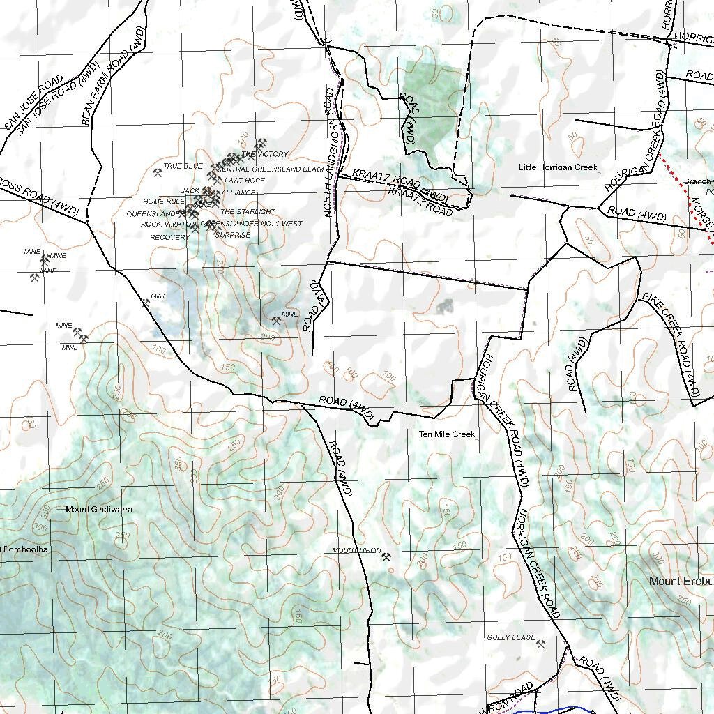 Getlost Map 9050 BAJOOL Qld Topographic Map V15 1:75,000 by Getlost ...