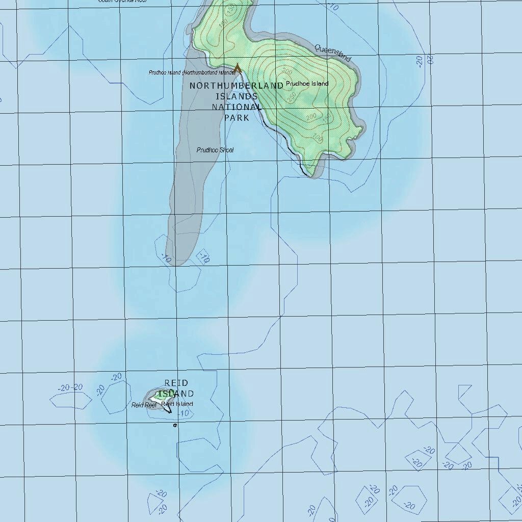 Getlost Map 8855 PRUDHOE ISLAND Qld Topographic Map V15 1:75,000 by ...