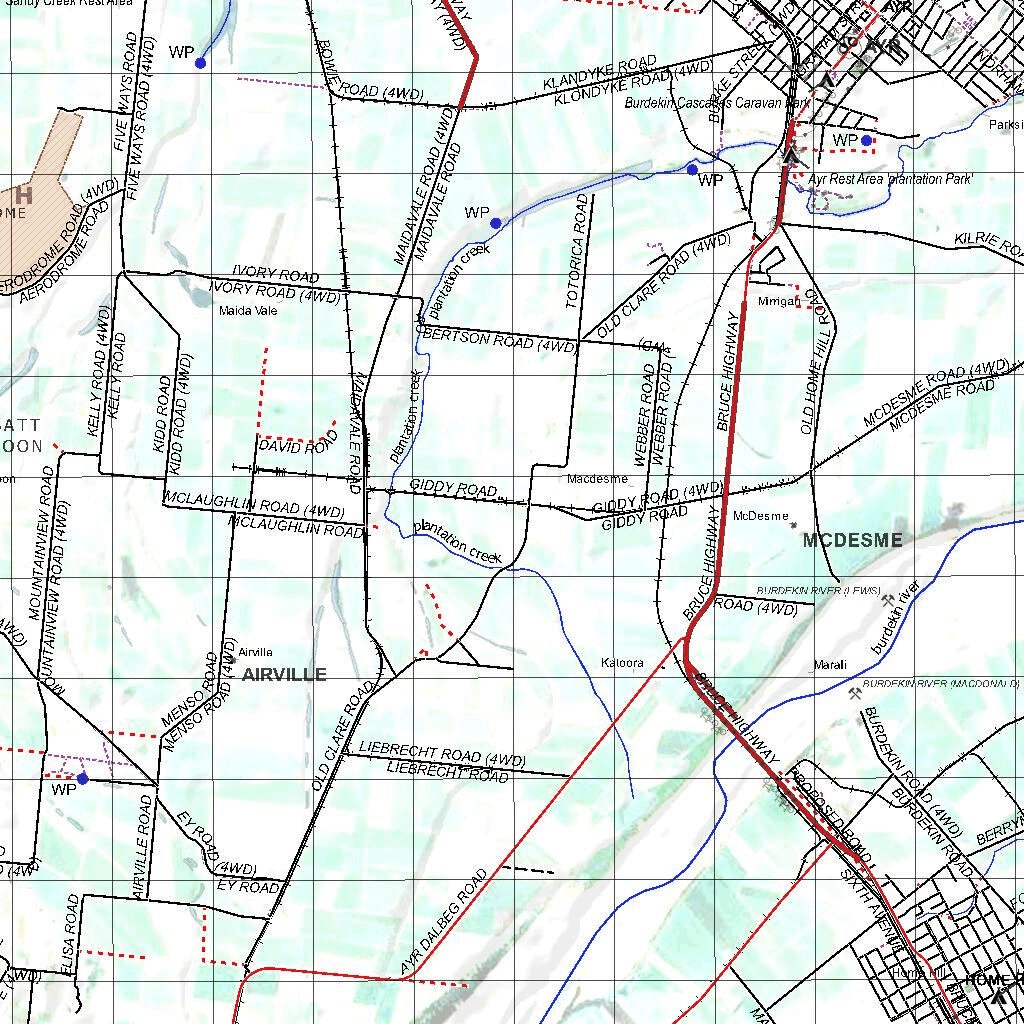 Getlost Map 8358 AYR Qld Topographic Map V15 1:75,000 by Getlost Maps ...