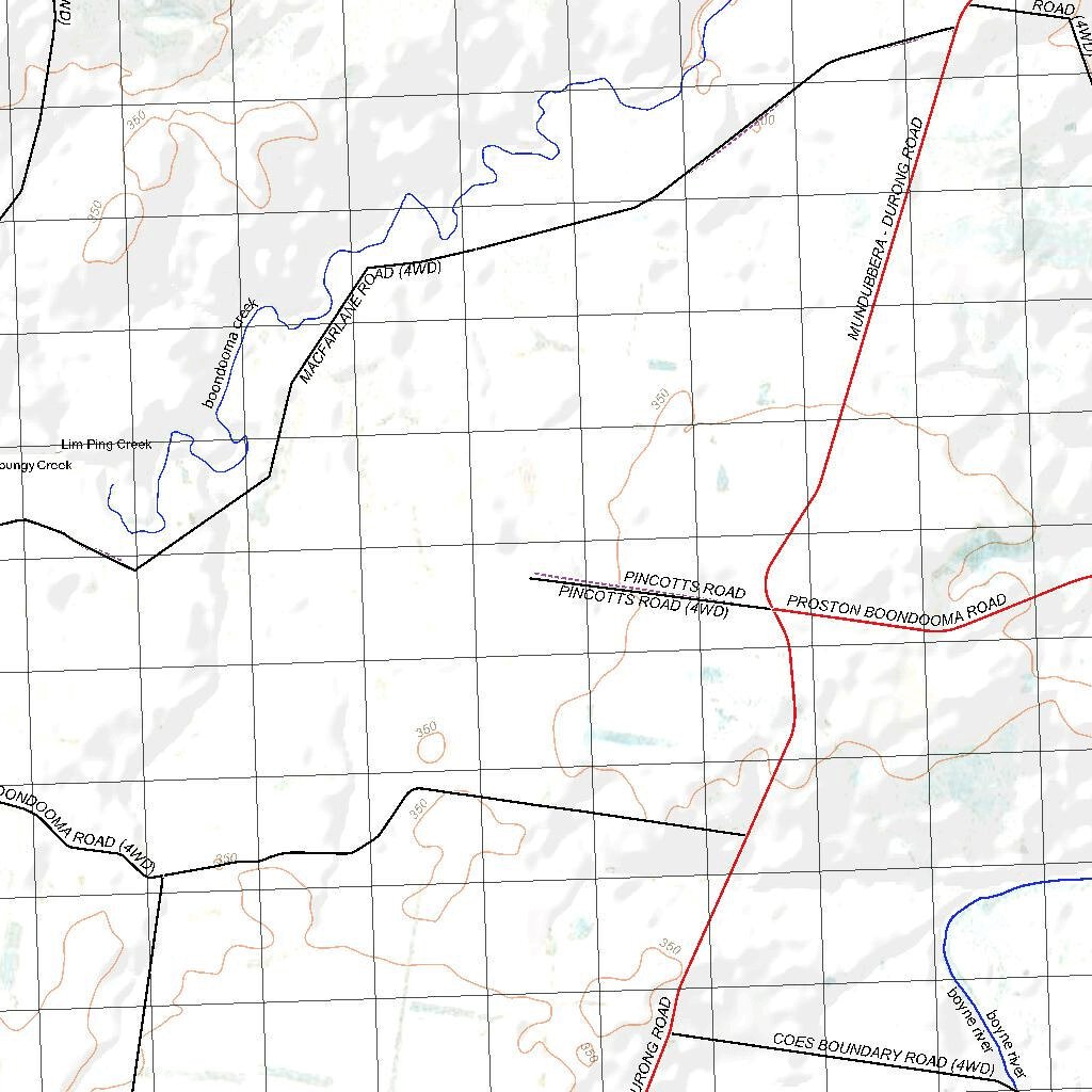 Getlost Map 9145 BOONDOOMA Qld Topographic Map V15 1:75,000 by Getlost ...