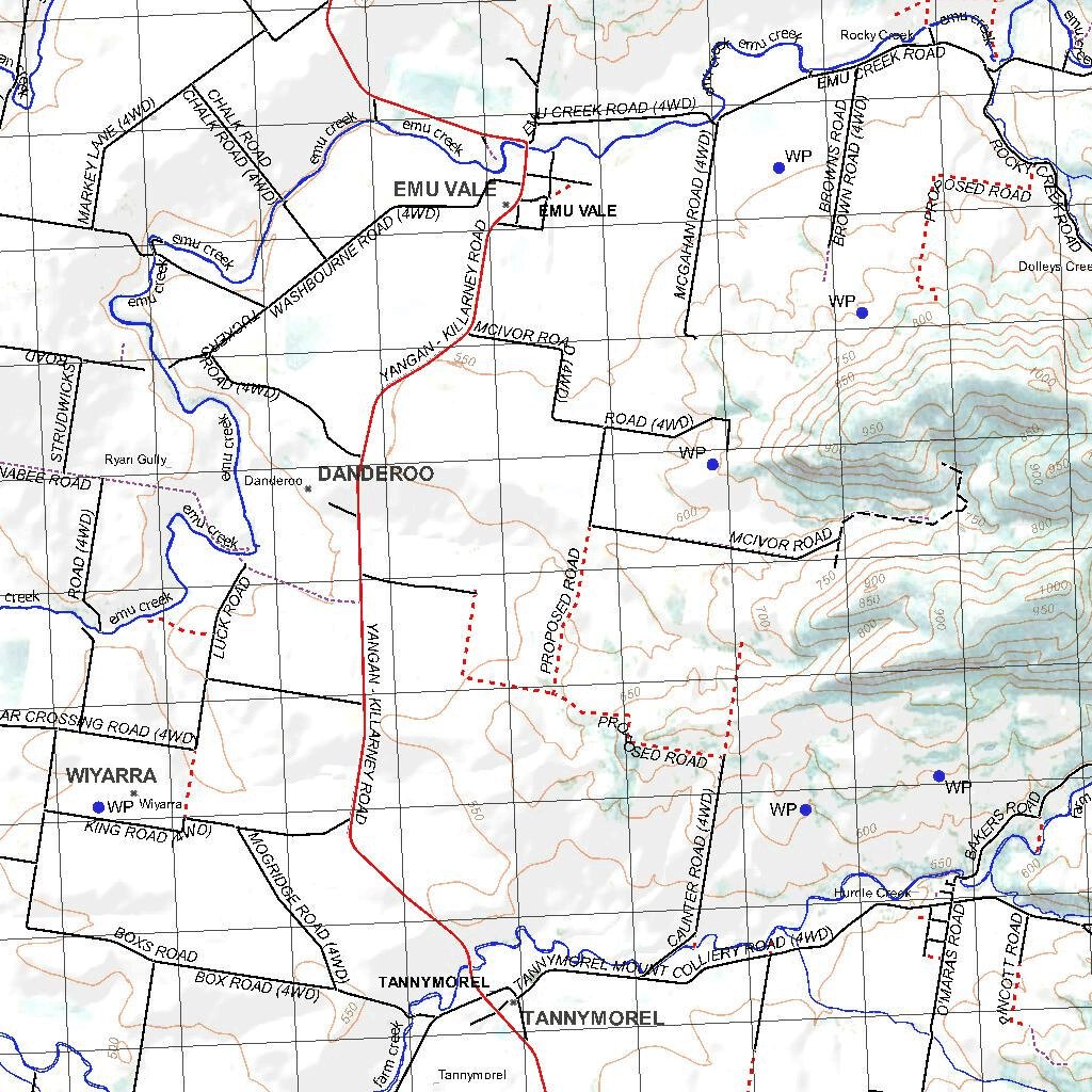 Getlost Map 9341 WARWICK Qld Topographic Map V15 1:75,000 by Getlost ...