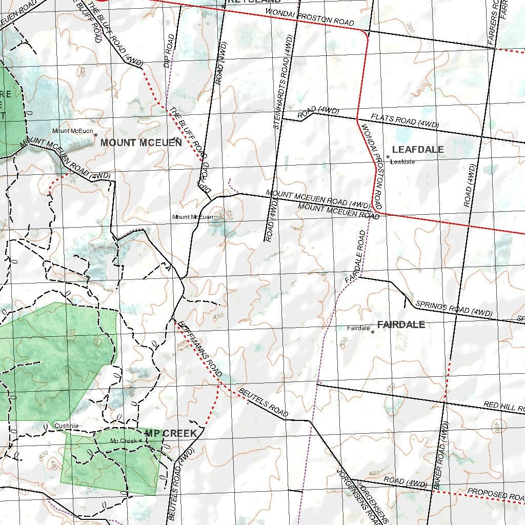 Getlost Map 9245 MURGON Qld Topographic Map V15 1:75,000 by Getlost ...