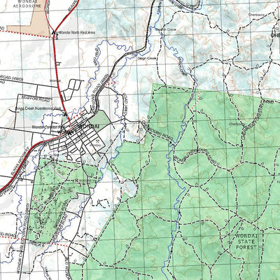 Getlost Map 9245 MURGON Qld Topographic Map V15 1:75,000 by Getlost ...