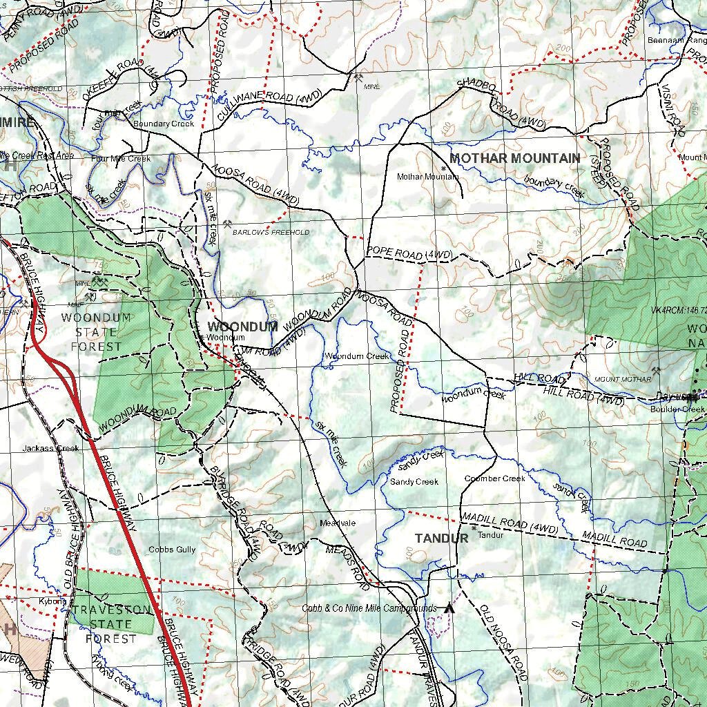 Getlost Map 9445 GYMPIE Qld Topographic Map V15 1:75,000 by Getlost ...