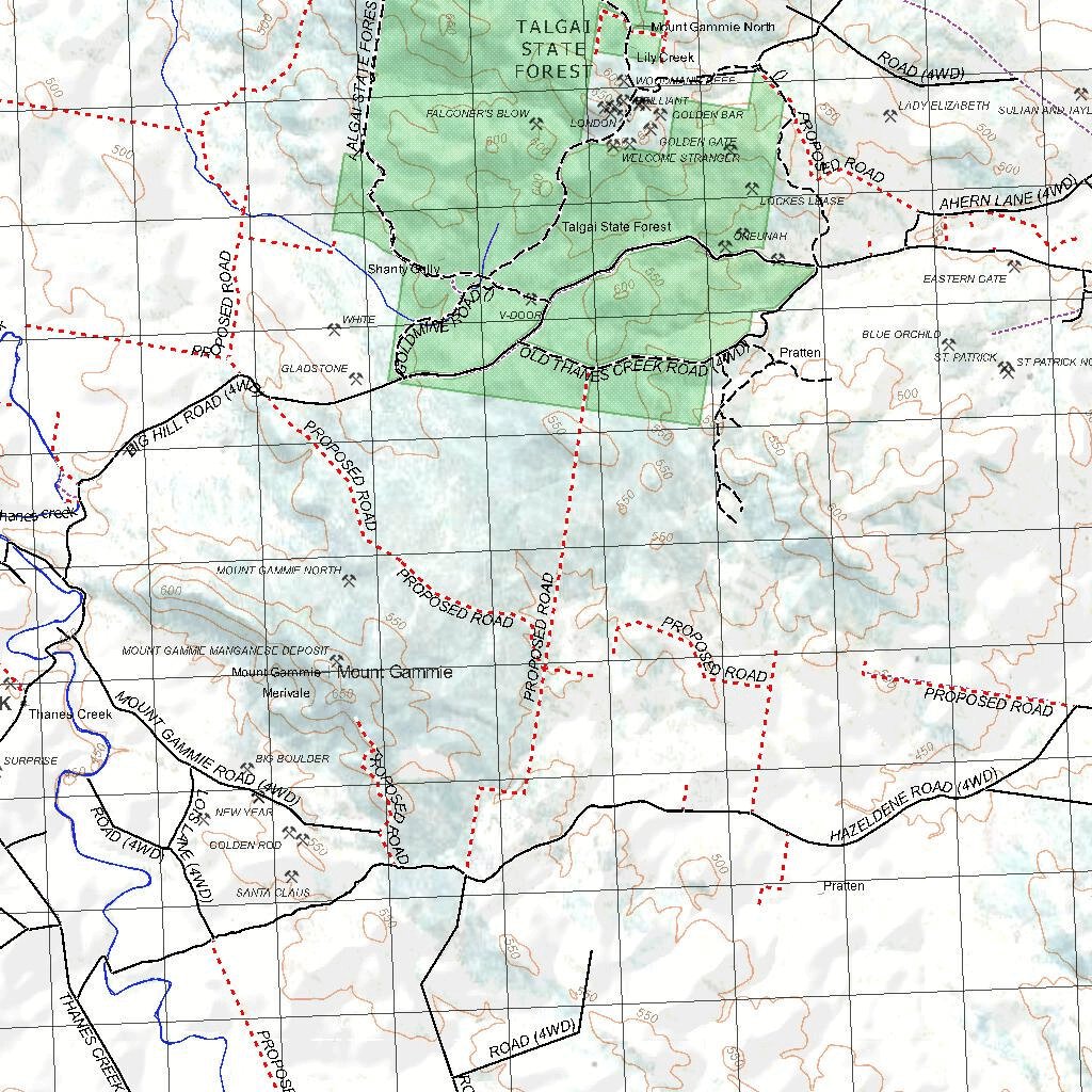 Getlost Map 9241 ALLORA Qld Topographic Map V15 1:75,000 by Getlost ...