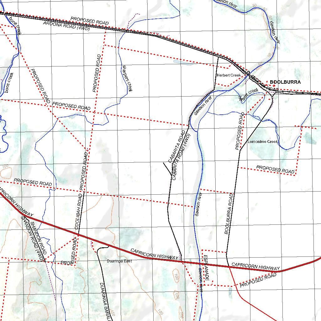 Getlost Map 8850 DUARINGA Qld Topographic Map V15 1:75,000 by Getlost ...