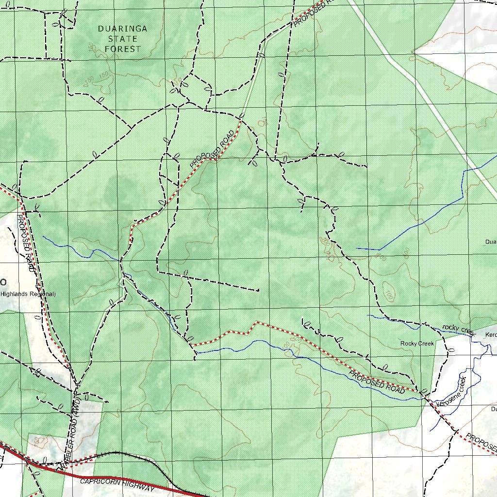 Getlost Map 8850 DUARINGA Qld Topographic Map V15 1:75,000 by Getlost ...