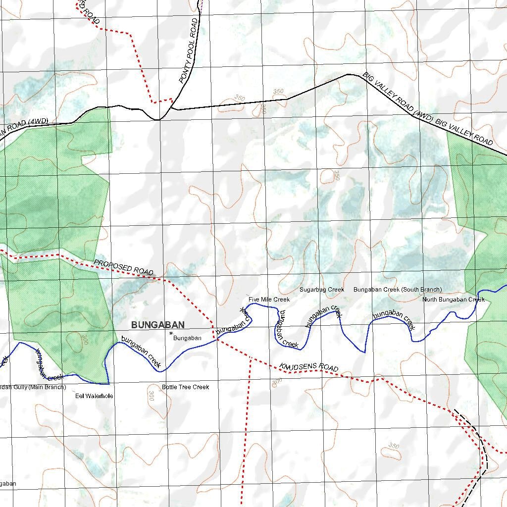 Getlost Map 8946 BUNGABAN Qld Topographic Map V15 1:75,000 by Getlost ...