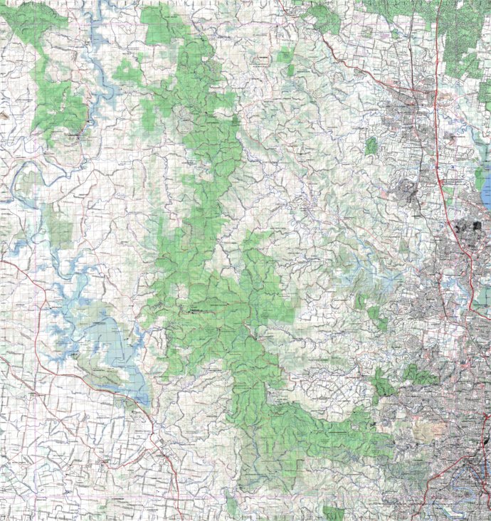 Getlost Map 9443 CABOOLTURE Qld Topographic Map V15 1:75,000 by Getlost ...