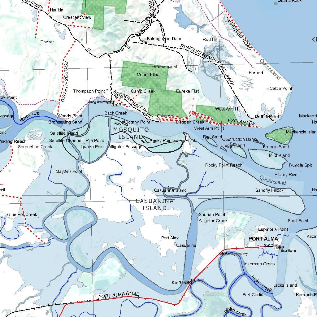 Getlost Map SF5613 ROCKHAMPTON Australia Touring Map V15 1:250,000 by ...