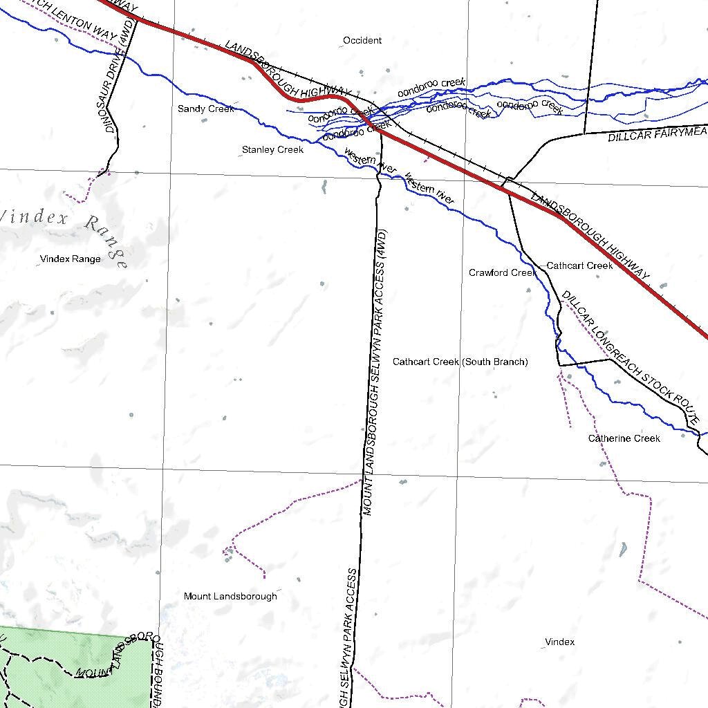Getlost Map SF5412 WINTON Australia Touring Map V15 1:250,000 by ...