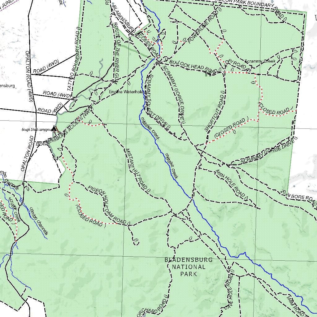 Getlost Map SF5412 WINTON Australia Touring Map V15 1:250,000 by ...