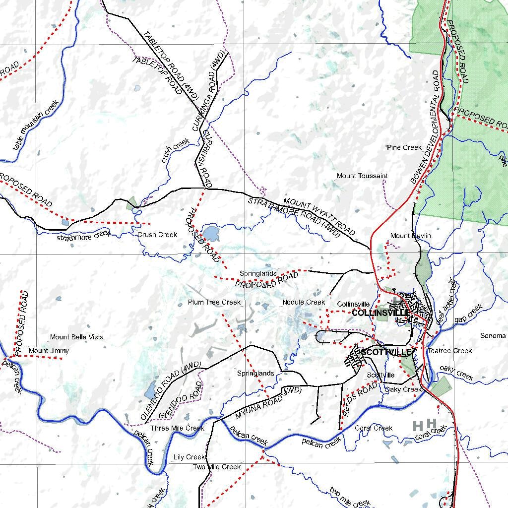 Getlost Map SF5503 BOWEN Australia Touring Map V15 1:250,000 by Getlost ...