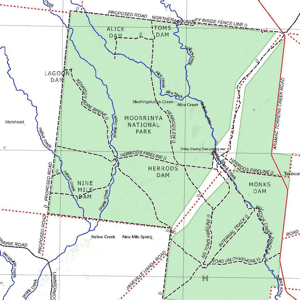 Getlost Map SF5505 TANGORIN Australia Touring Map V15 1:250,000 by ...