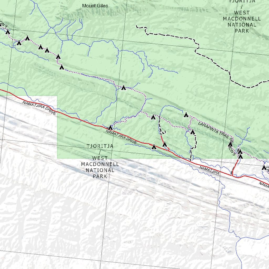 Getlost Map SF5313 HERMANNSBURG Australia Touring Map V15 1:250,000 by ...