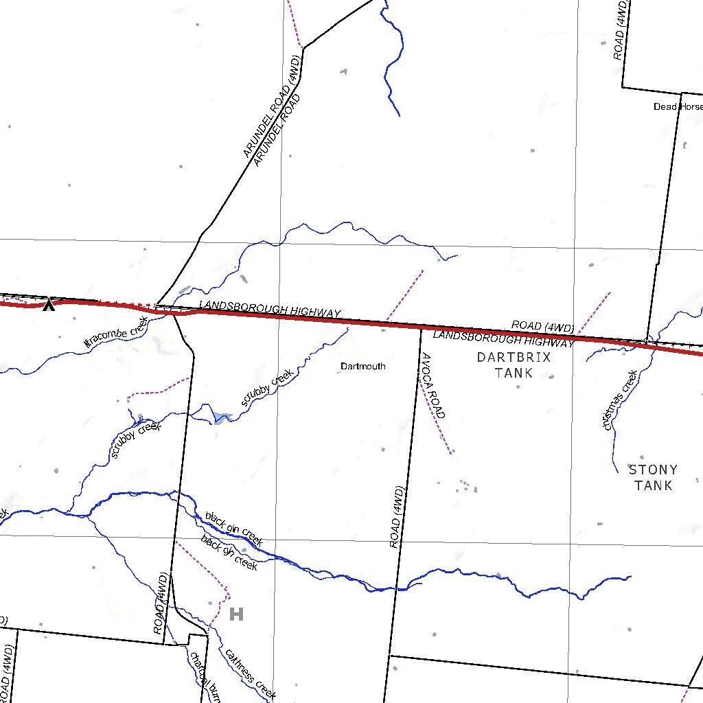 Getlost Map SF5513 LONGREACH Australia Touring Map V15 1:250,000 by ...