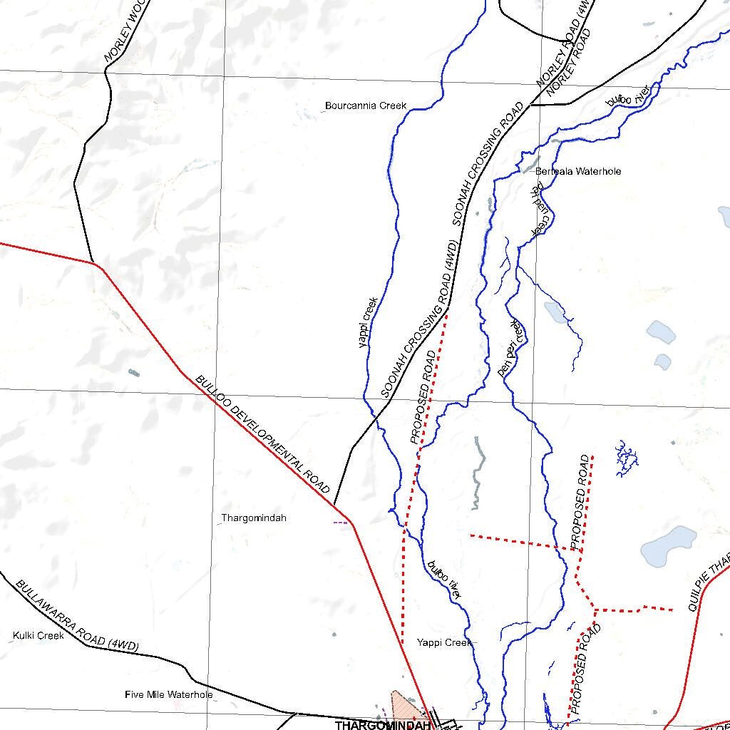 Getlost Map SG5416 THARGOMINDAH Australia Touring Map V15 1:250,000 by ...