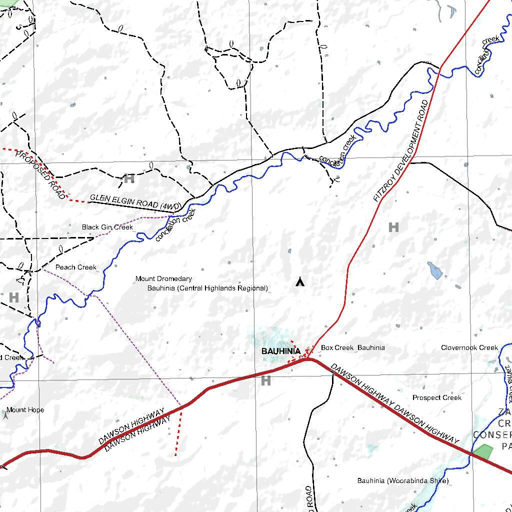 Getlost Map SG5504 BARALABA Australia Touring Map V15 1:250,000 by ...