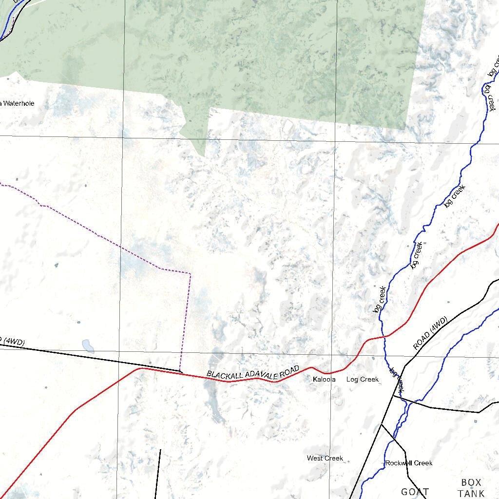 Getlost Map SG5505 ADAVALE Australia Touring Map V15 1:250,000 by ...