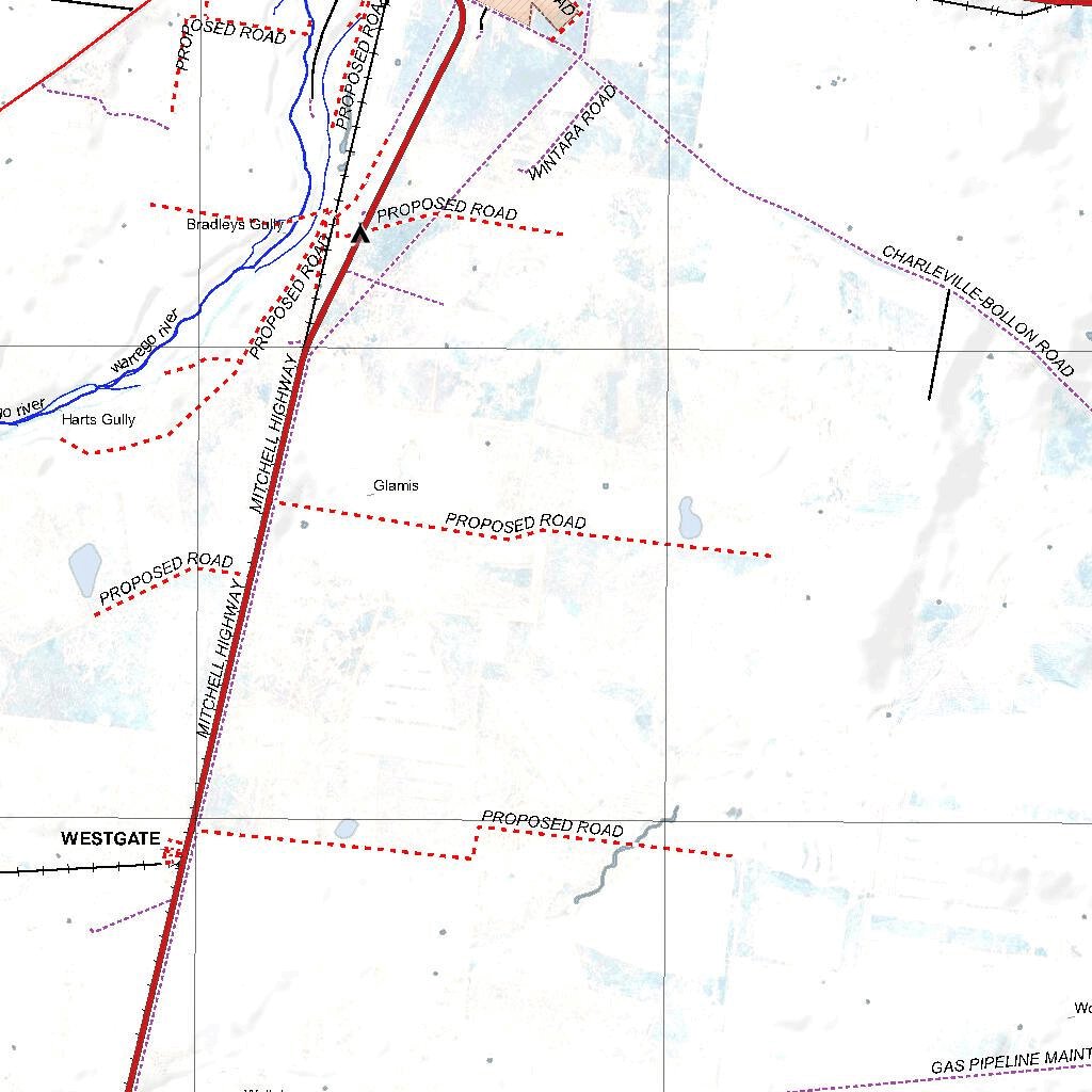 Getlost Map SG5510 CHARLEVILLE Australia Touring Map V15 1:250,000 by ...