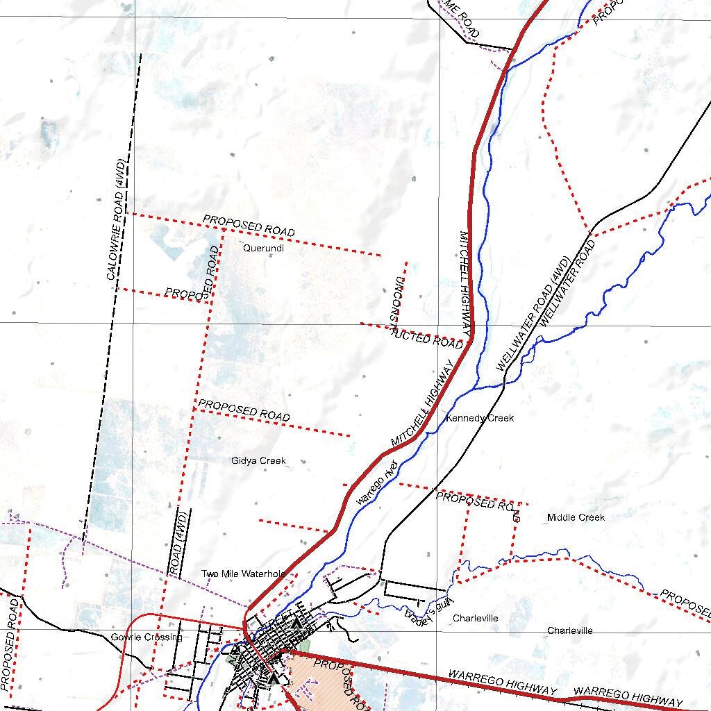 Getlost Map SG5510 CHARLEVILLE Australia Touring Map V15 1:250,000 by ...