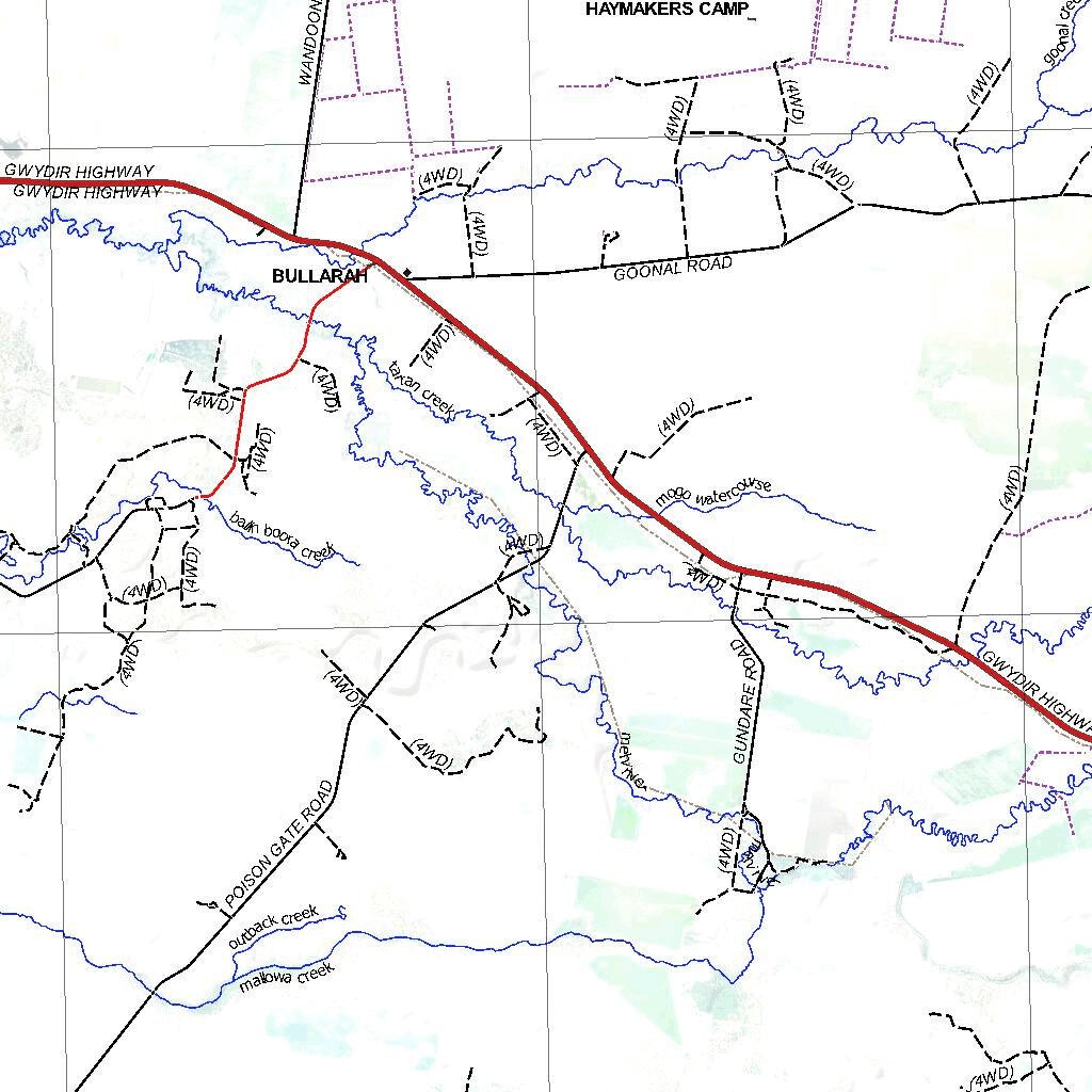 Getlost Map SH5508 MOREE Australia Touring Map V15 1:250,000 by Getlost ...