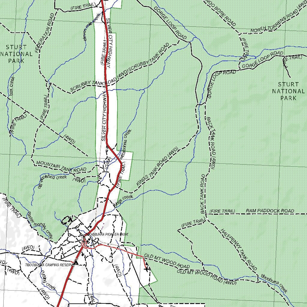 Getlost Map SH5407 MILPARINKA Australia Touring Map V15 1:250,000 by ...