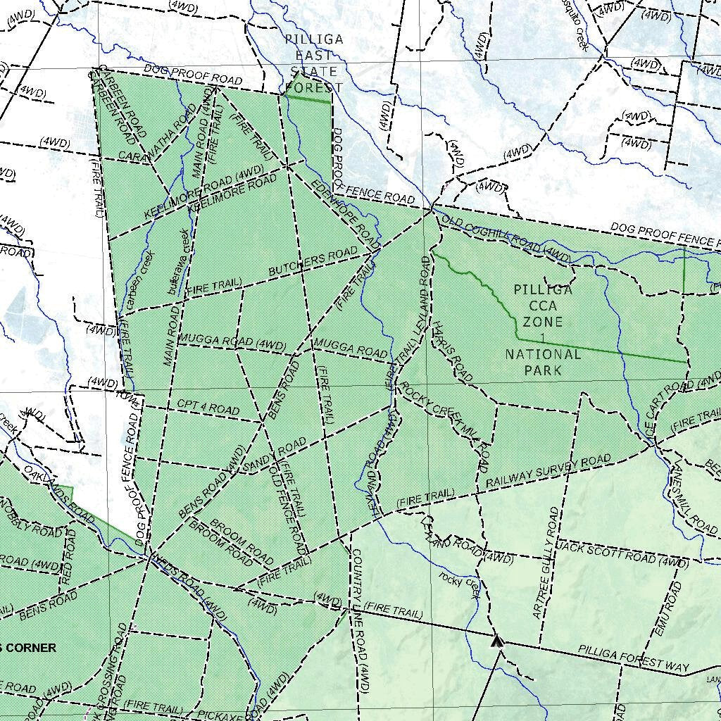 Getlost Map SH5512 NARRABRI Australia Touring Map V15 1:250,000 by ...