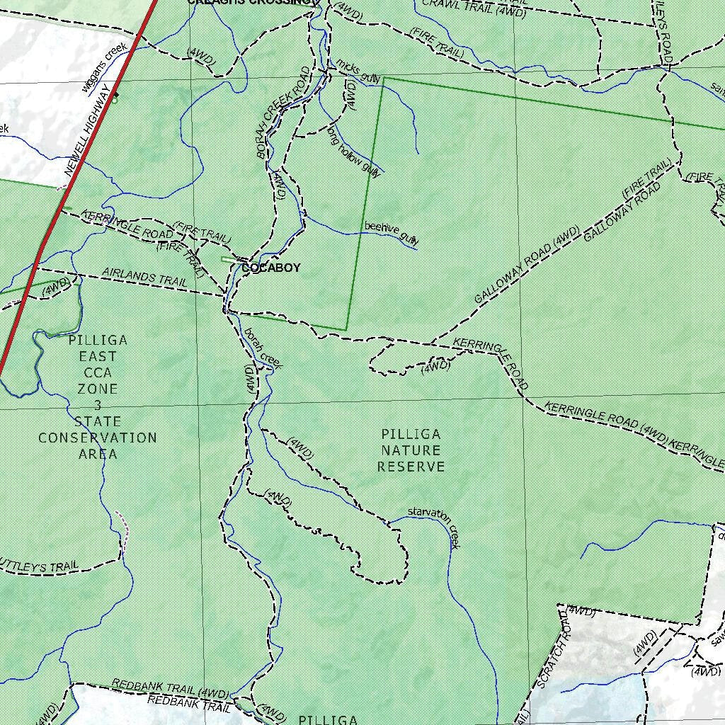 Getlost Map SH5512 NARRABRI Australia Touring Map V15 1:250,000 by ...