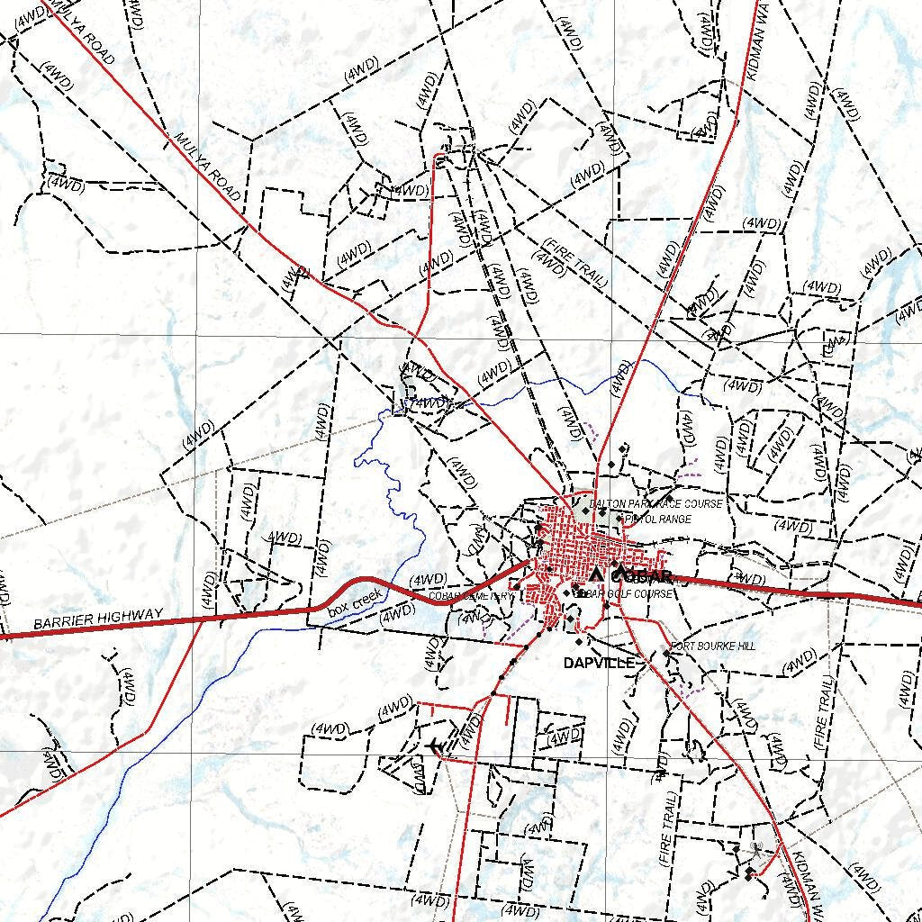Getlost Map SH5514 COBAR Australia Touring Map V15 1:250,000 by Getlost ...