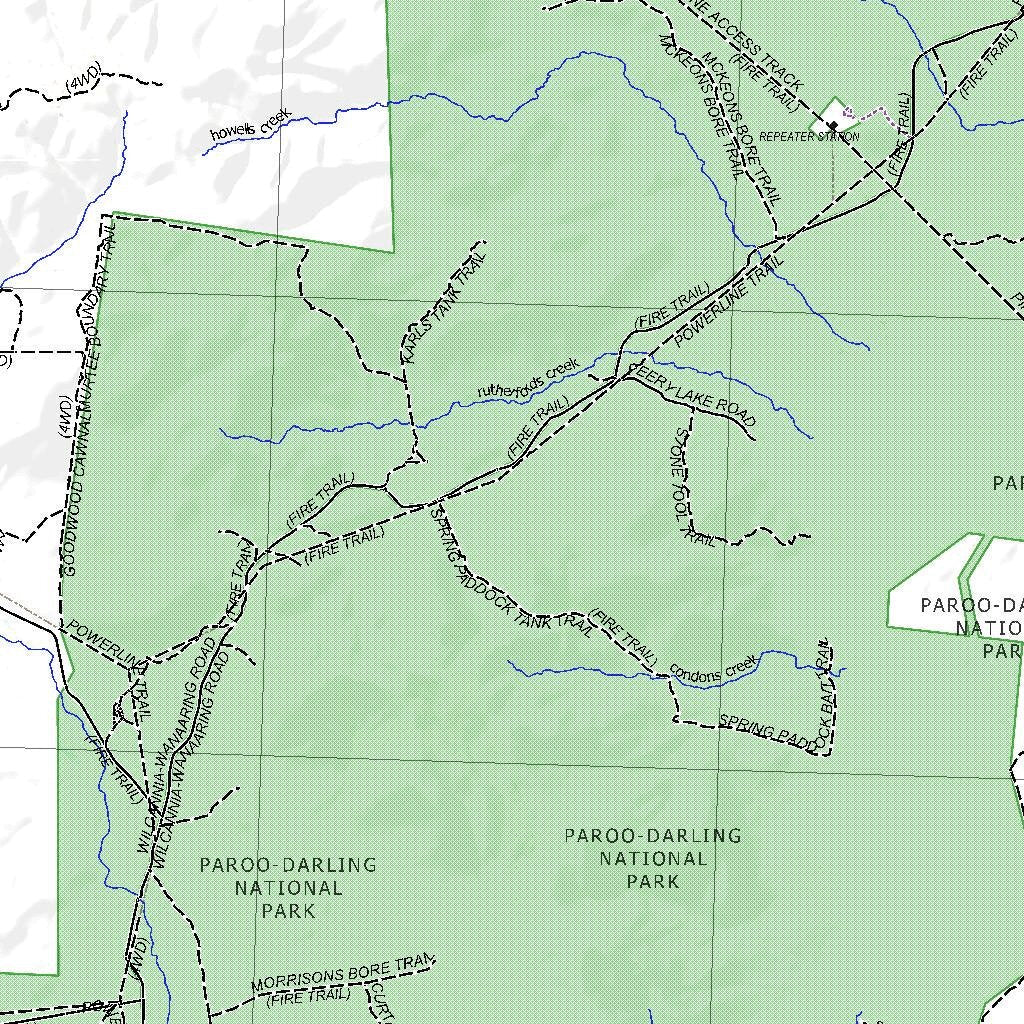 Getlost Map SH5412 WHITE CLIFFS Australia Touring Map V15 1:250,000 by ...