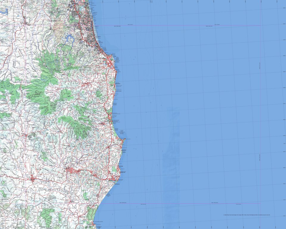 Getlost Map SH5603 TWEED HEADS Australia Touring Map V15 1:250,000 by ...