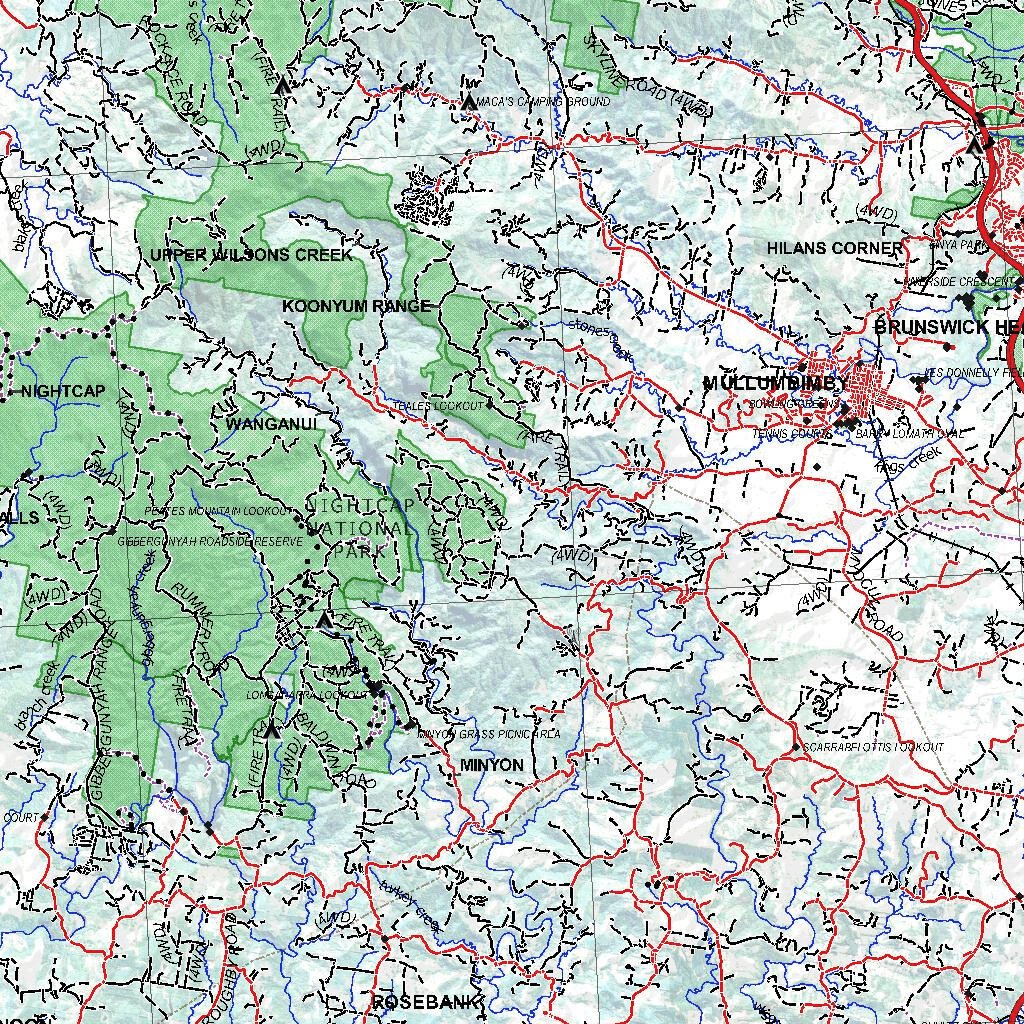 Getlost Map SH5603 TWEED HEADS Australia Touring Map V15 1:250,000 by ...