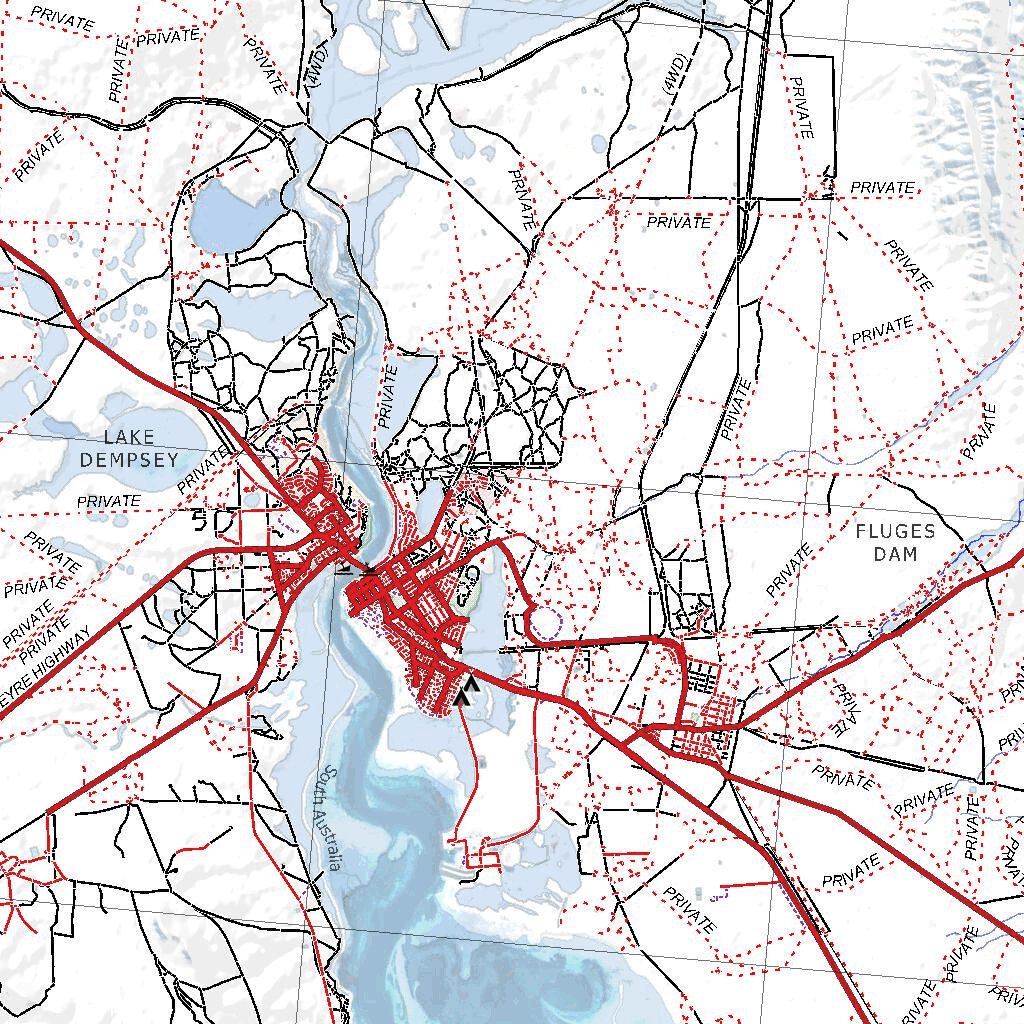 Getlost Map SI5304 PORT AUGUSTA Australia Touring Map V15 1:250,000 by ...