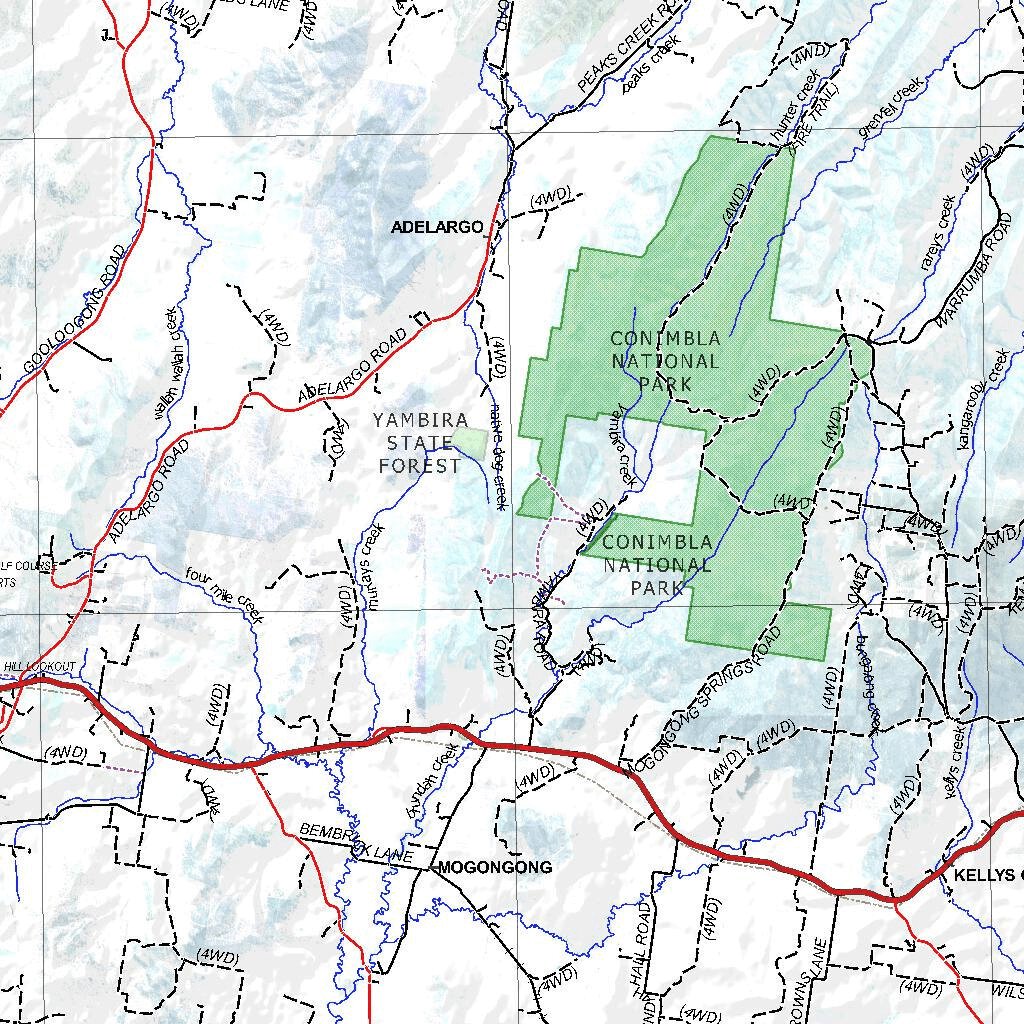 Getlost Map SI5507 FORBES Australia Touring Map V15 1:250,000 by ...